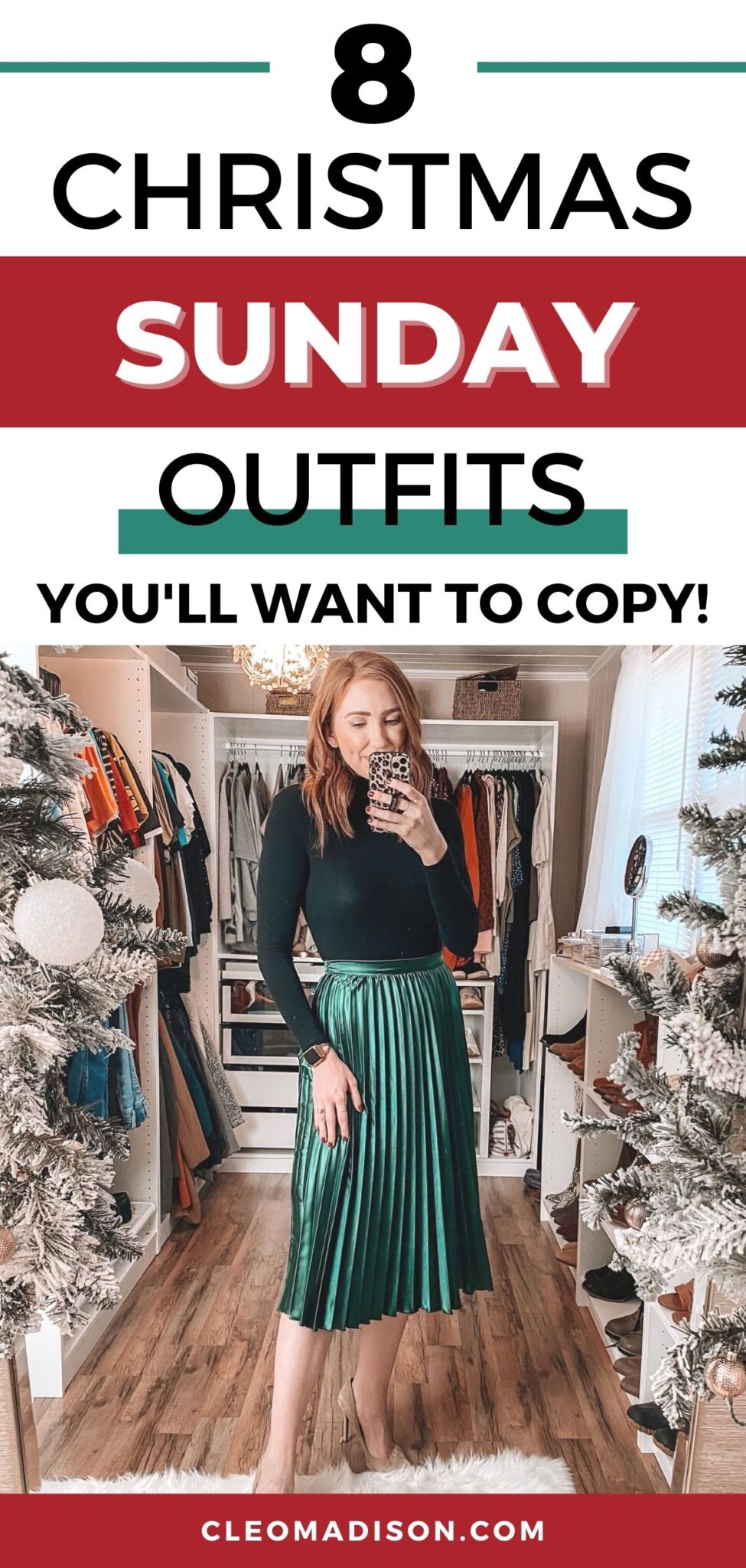 10 Christmas Sunday Outfits To Copy This Year - Cleo Madison